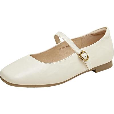 天美意2025秋新款商场同款法式温柔浅口平底女玛丽珍鞋BL101AQ5