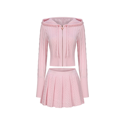 NanaJacqueline连帽针织卫衣套装