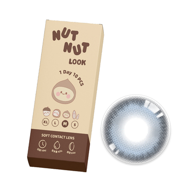 【全是蓝色美瞳】坚果力美瞳日抛10片入门款AI漫画感美式动漫种草