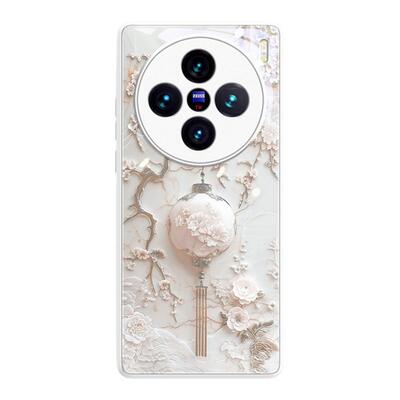 轻奢鎏金花枝灯笼钢化玻璃壳