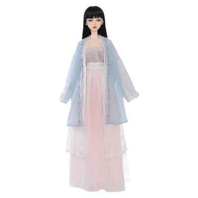 正版bjd3分娃娃醉玲珑碎花连衣裙