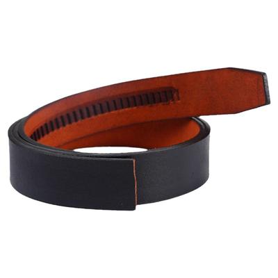 亿迈狮男士二层牛皮合金耐磨皮带