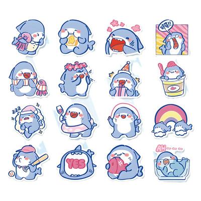 陶创创韩国ins可爱肥肥鲨贴纸