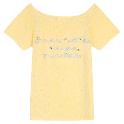 T`CREER｜【急景流年】字母印花短袖T恤女2025夏季新款