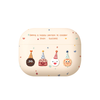 新款波点饼干耳机壳贴合耐脏