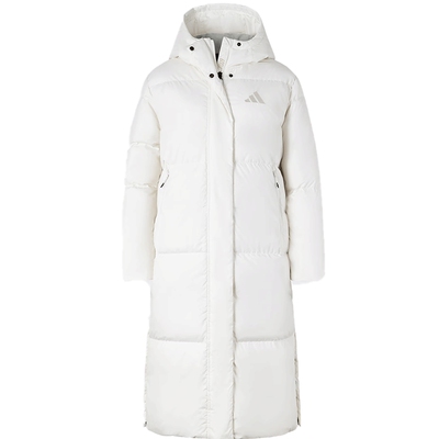 adidas阿迪达斯女子运动休闲保暖长款羽绒服外套JV6196