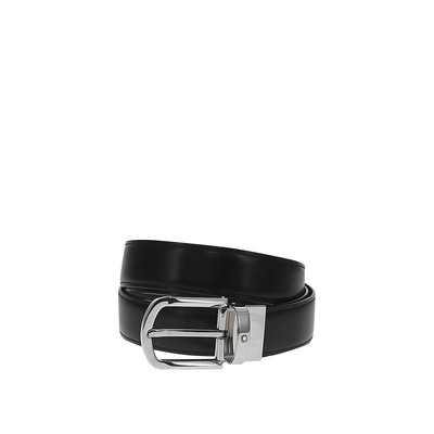 【自营】MONTBLANC/万宝龙经典商务椭圆形扣针男士腰带113834牛皮