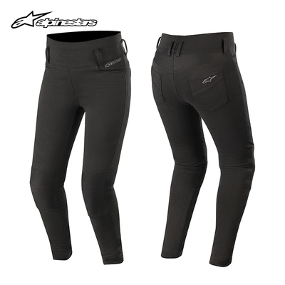官方A星女士摩托车骑行裤弹力裤