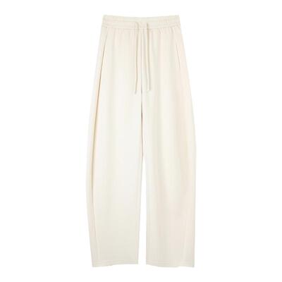 松紧腰休闲长裤弧形运动裤