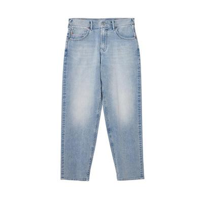 jq区绫致杰克琼斯男夏百搭舒适微弹织边牛仔布休闲宽松牛仔裤长裤