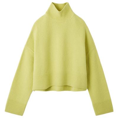 Mila Owen25秋冬新品百搭纯色高领羊绒羊毛混纺针织衫09WNT255137