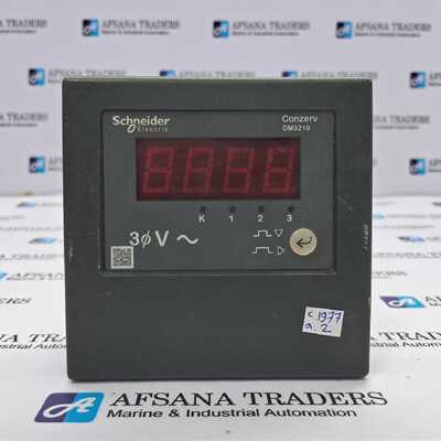 SCHNEIDER ELECTRIC CONZERV DM3210 THREEPHASE VOLTMETER