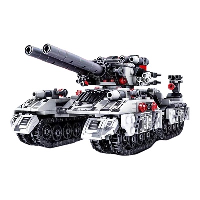 积木12岁以上男孩超大军事拼装玩