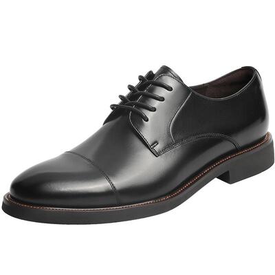 百丽商务真皮正装鞋男新款牛皮英伦新郎德比婚鞋B3229AM2