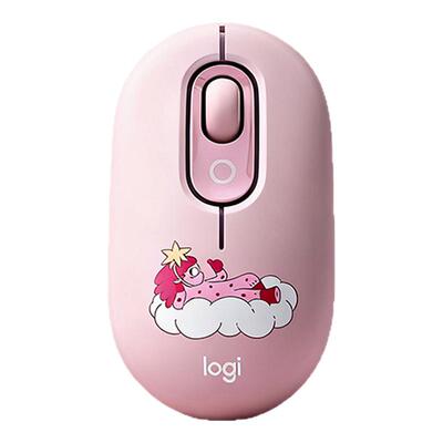 罗技POP Mouse无线鼠标蓝牙轻音平板笔记本电脑时尚办公梦小马款