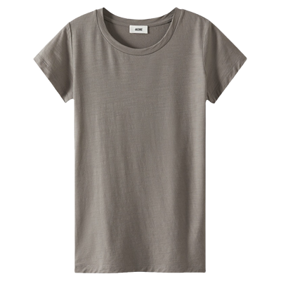 440ME女装 羊毛混纺轻薄时髦活力动感修身简约短袖T恤FCSS0116J