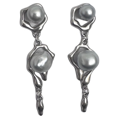 keshi无核海水野生珍珠925银款耳钉耳坠克旭福利款合集