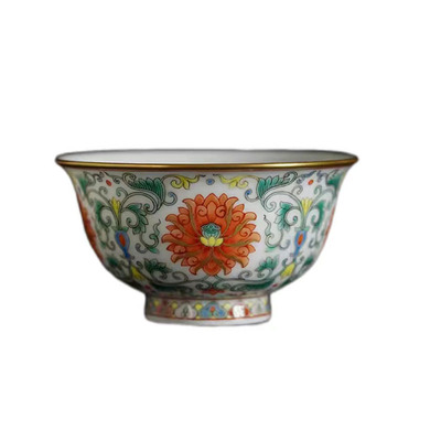 徐窑宝相纹压手杯景德镇