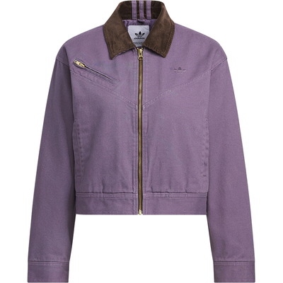 Adidas/阿迪达斯官方正品三叶草女士.短款保暖宽松运动棉服JW9577