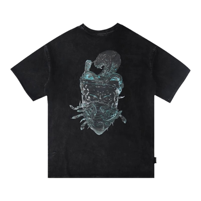 STA五行蒙面将军水洗做旧短袖