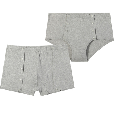 瘫痪老人护理裤按扣侧开骨折内裤