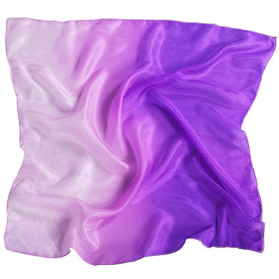 舞蹈桑蚕丝纯色表演纱巾胶州秧歌