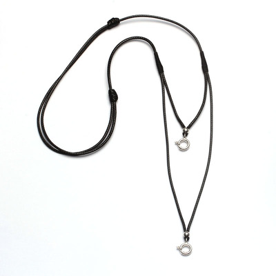 可调节纯银佛牌配链挂绳男女