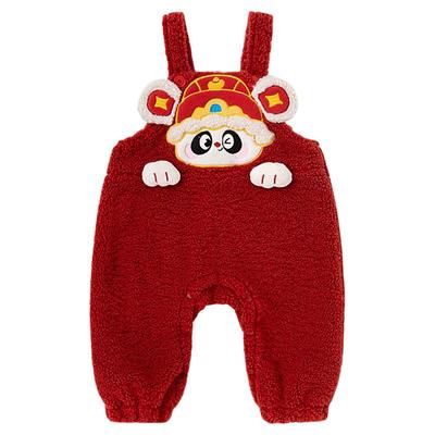 dudujia宝宝唐装背带裤儿童裤子