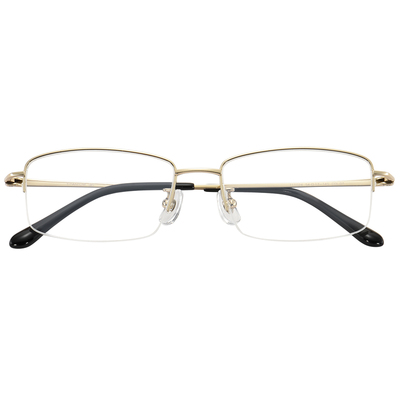 菲尔渡边半框钛架近视眼镜男款