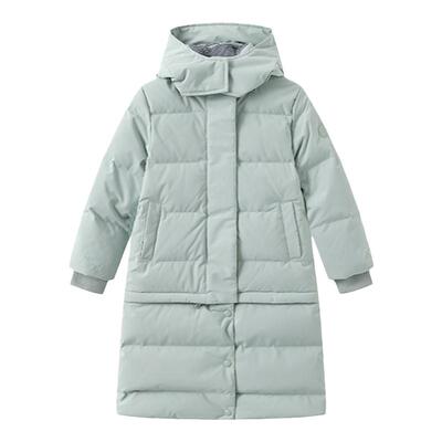 Petitbateau下摆脱卸长款羽绒服