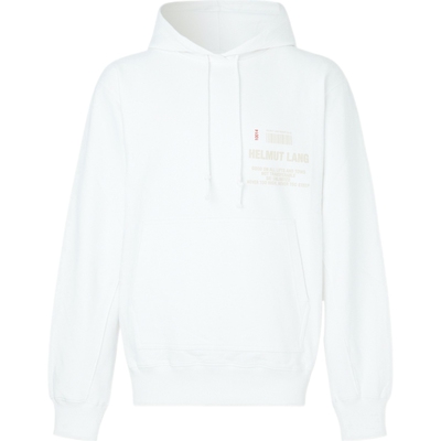 【季末折扣】Helmut Lang 秋冬男棉质混纺拼接连帽卫衣