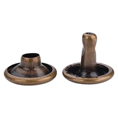 全铜双面铆钉小扣子金属皮带扣