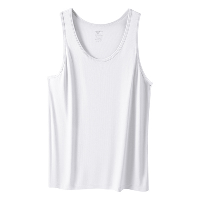 七匹狼冰丝网眼背心莫代尔二股筋