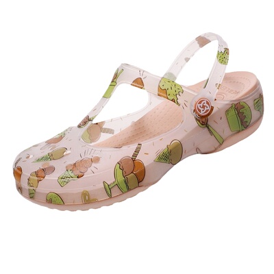 外穿沙滩鞋厚底拖鞋休闲洞洞鞋女