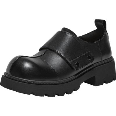 百思图春季复古英伦牛皮牛津鞋