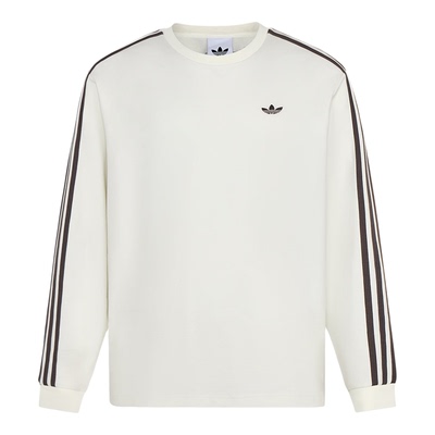 Adidas/阿迪达斯正品三叶草男士舒适日常运动针织长袖T恤LC8312