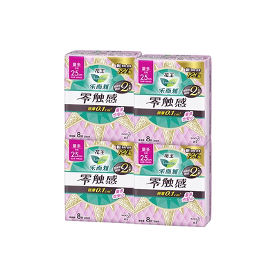 花王乐而雅零触感日用姨妈巾