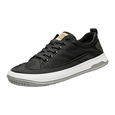 枫叶黑色布鞋男透气百搭运动板鞋