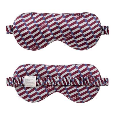 manito几何印花桑蚕丝眼罩