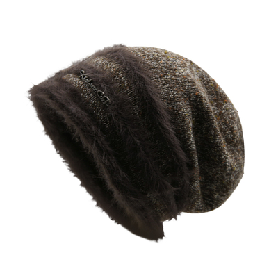 GULESWYCAP冬季大头围毛绒堆堆帽