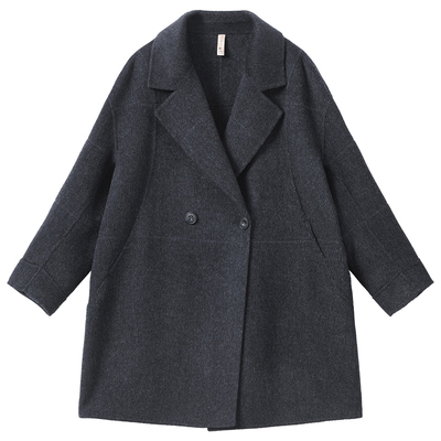 膘儿妃大码羊毛大衣中长时髦外套