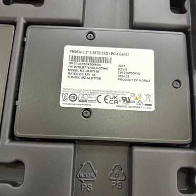 【议价-可维修】  Samsung PM983A 7.68TB 2.5寸 /均有货
