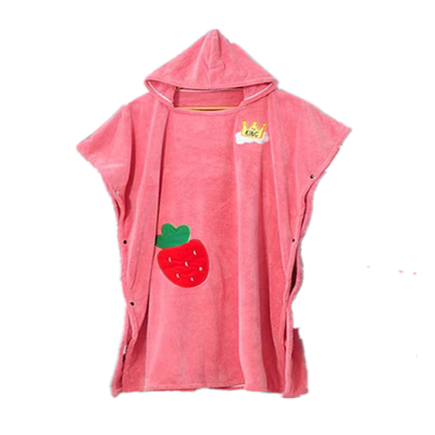 可穿浴袍女连帽洗澡浴裙吸水速干