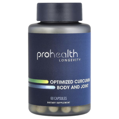 ProHealth Longevity,优化姜黄素，身体和关节护理，60 粒胶囊