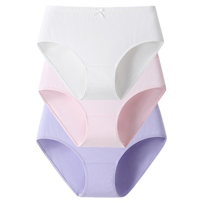 【7A级抗菌】安奈儿童装女童内裤三角裤三件装秋新款JG537477