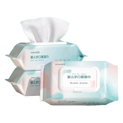婴儿加厚轻柔亲肤手帕湿巾