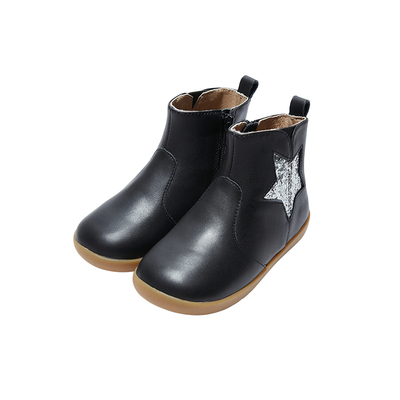 ExtraOne澳洲真皮儿童靴冬季加绒保暖短靴男女童星星真皮童鞋#510