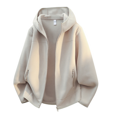 连帽摇粒绒秋冬外套男女同款