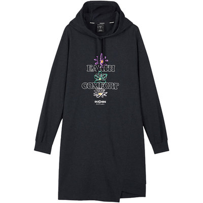 Skechers/斯凯奇正品年夏季新款女子休闲运动连衣裙 L321W053