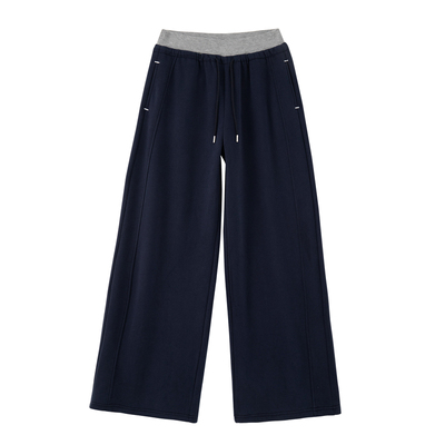 双腰头运动休闲卫裤直筒裤阔腿裤